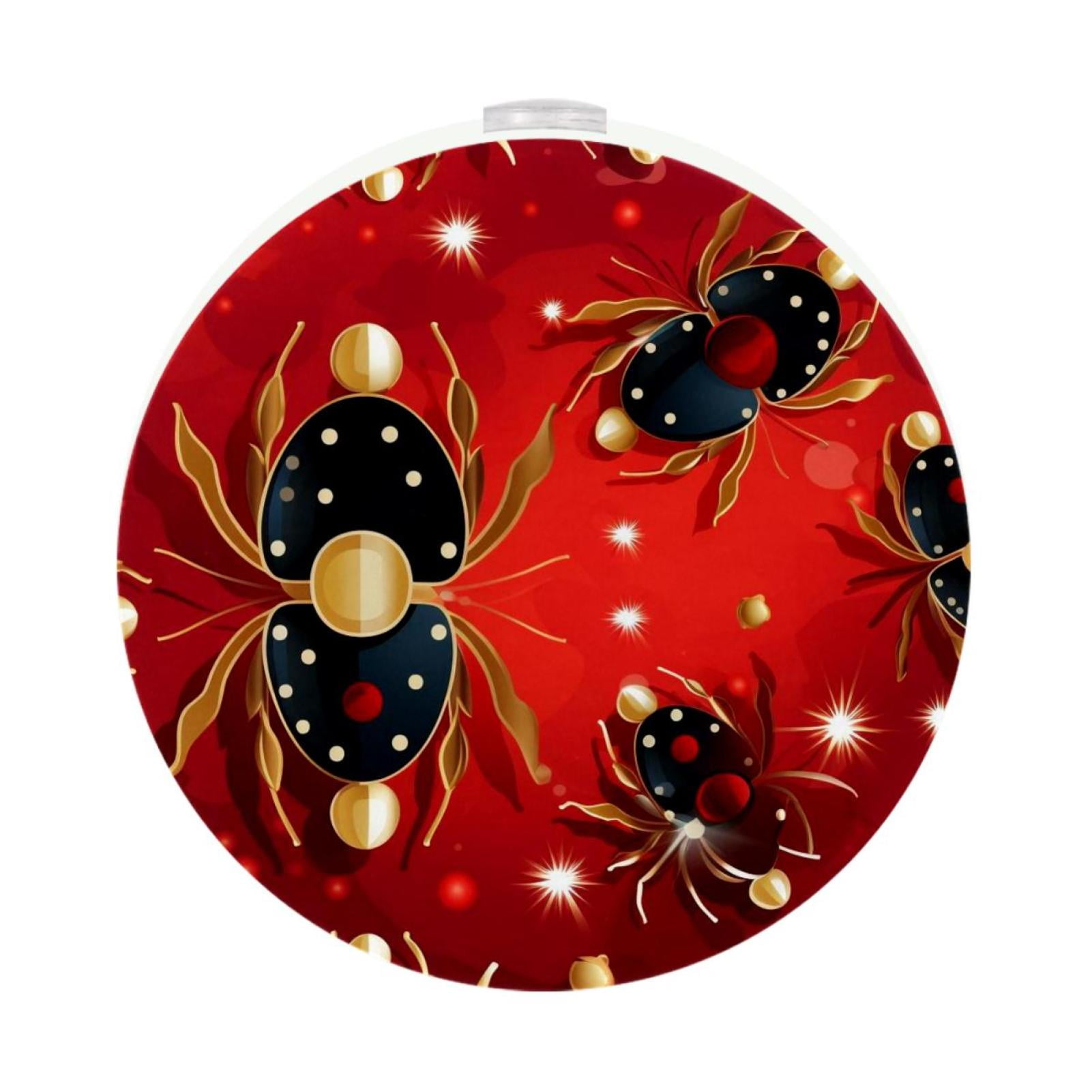 Ladybird LED Round Night Light-2PCS, Energy Efficient Plug-in Bedroom ...