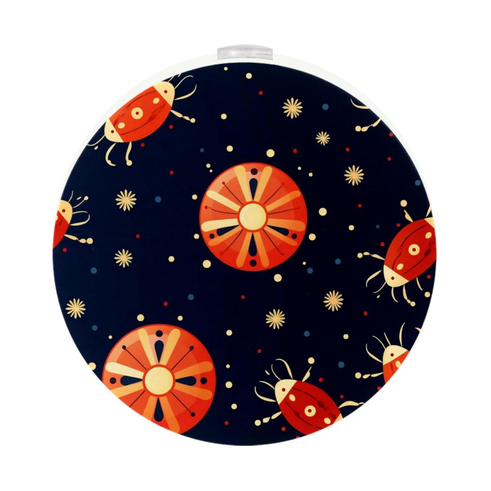 Ladybird LED Round Night Light-2PCS - Plug-in Smart Sensor Nightlights ...