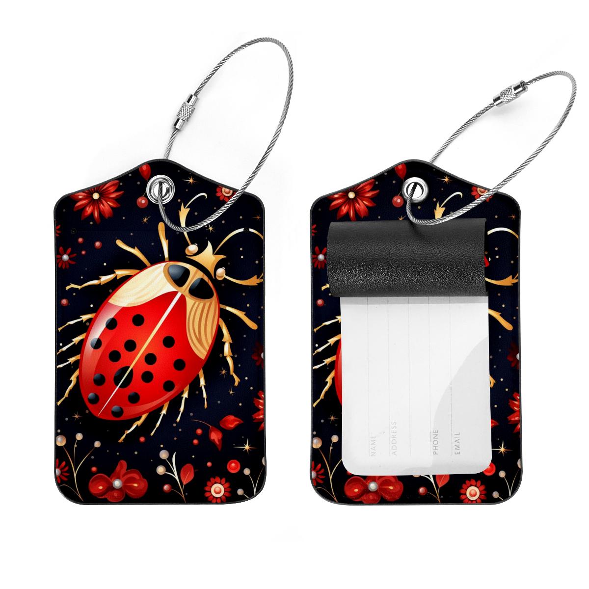 Ladybird Ladybug Coccinella Septempunctata 2 Pack Luggage Tags ...