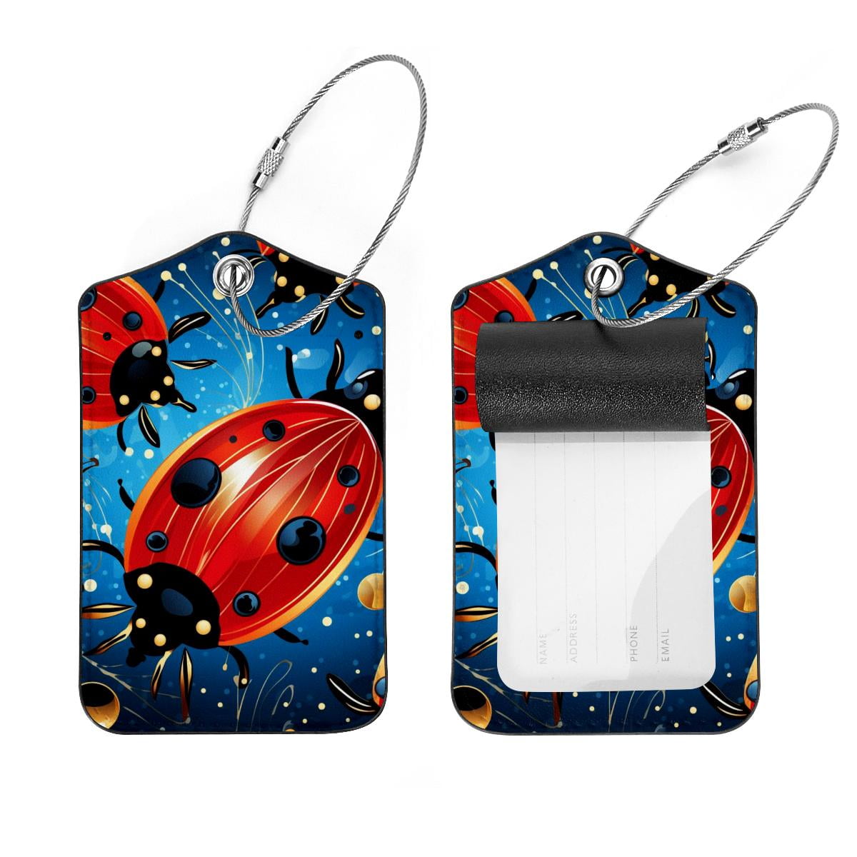 Ladybird Ladybug Coccinella Septempunctata 2 Pack Luggage Tags ...