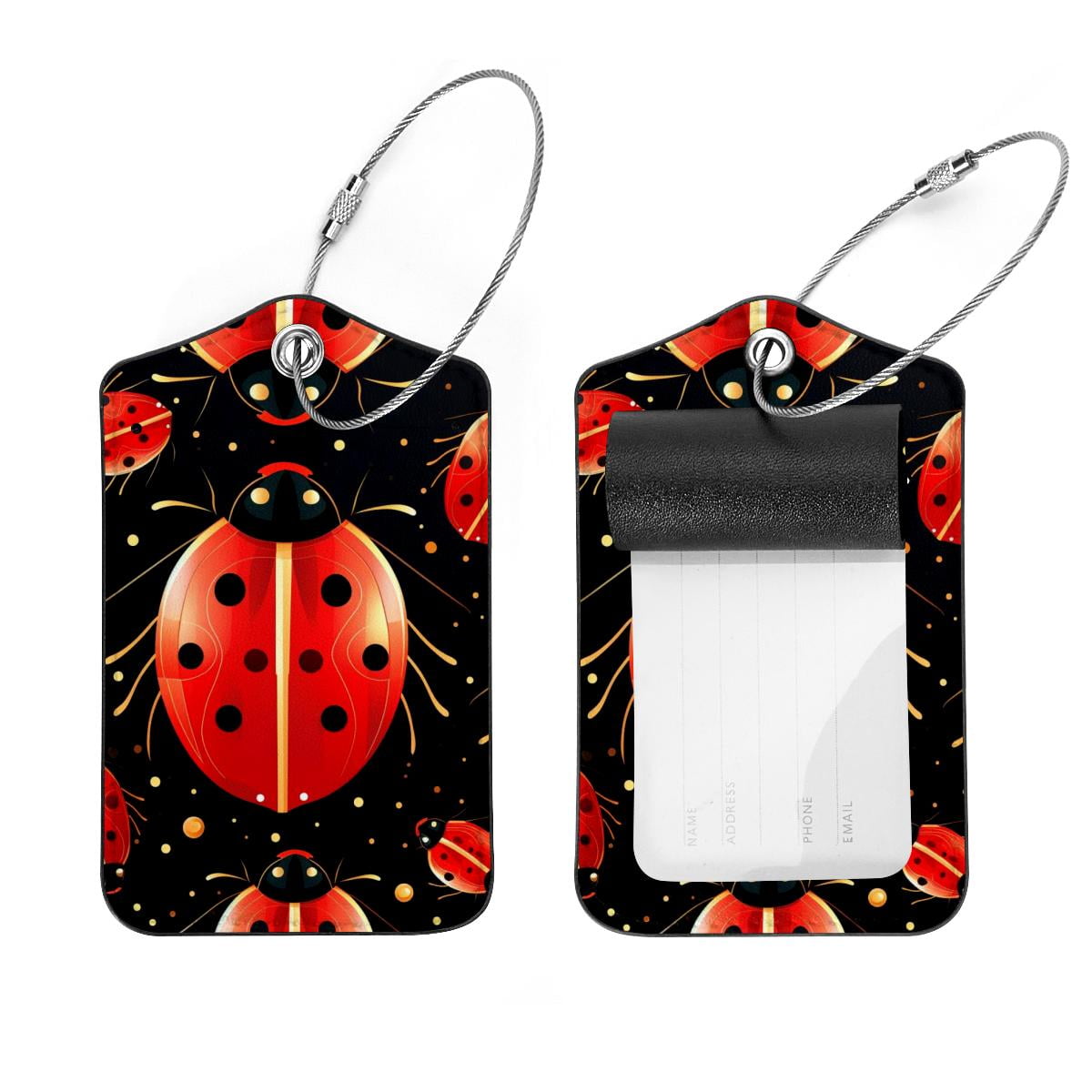 Ladybird Ladybug Coccinella Septempunctata 2 Pack Luggage Tags ...