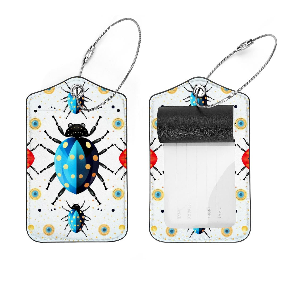Ladybird Ladybug Coccinella Septempunctata 2 Pack Luggage Tags ...