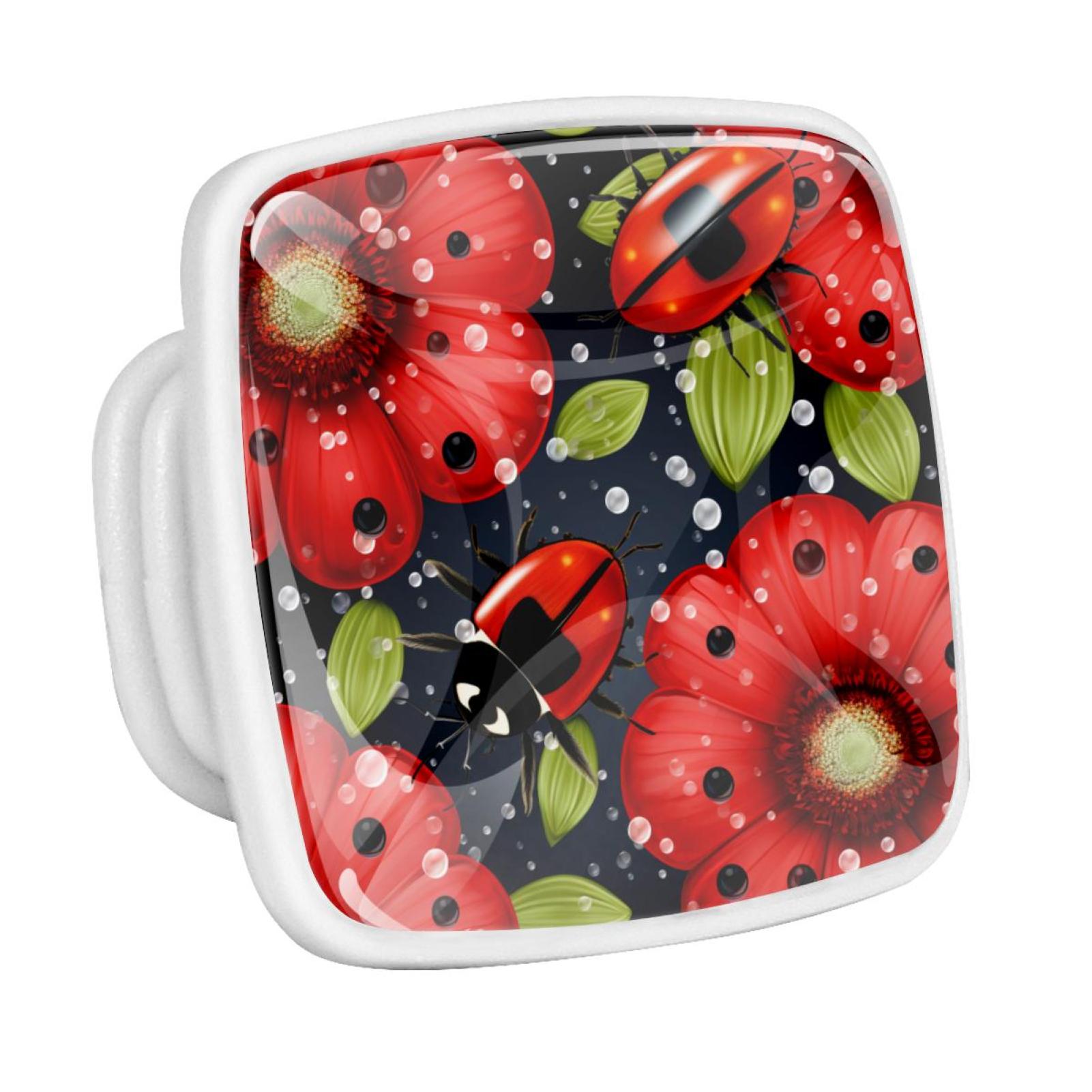 Ladybird Ladybug Coccinella Septempunctata Fluorescent Drawer Pulls ...