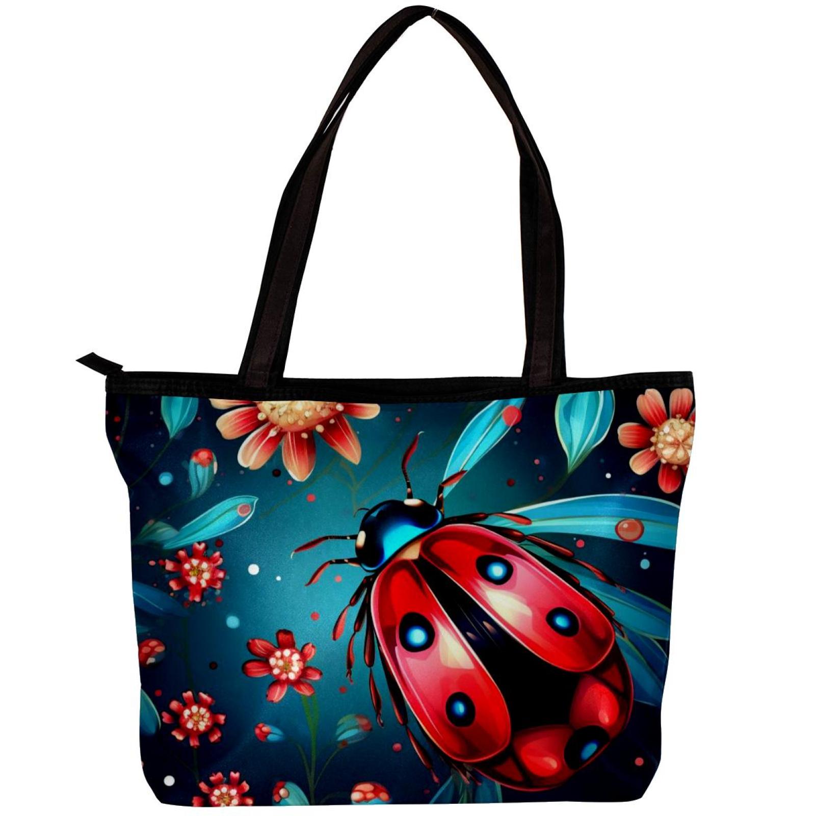 Ladybird Ladybug Coccinella Septempunctata Handbags Fashion Women ...
