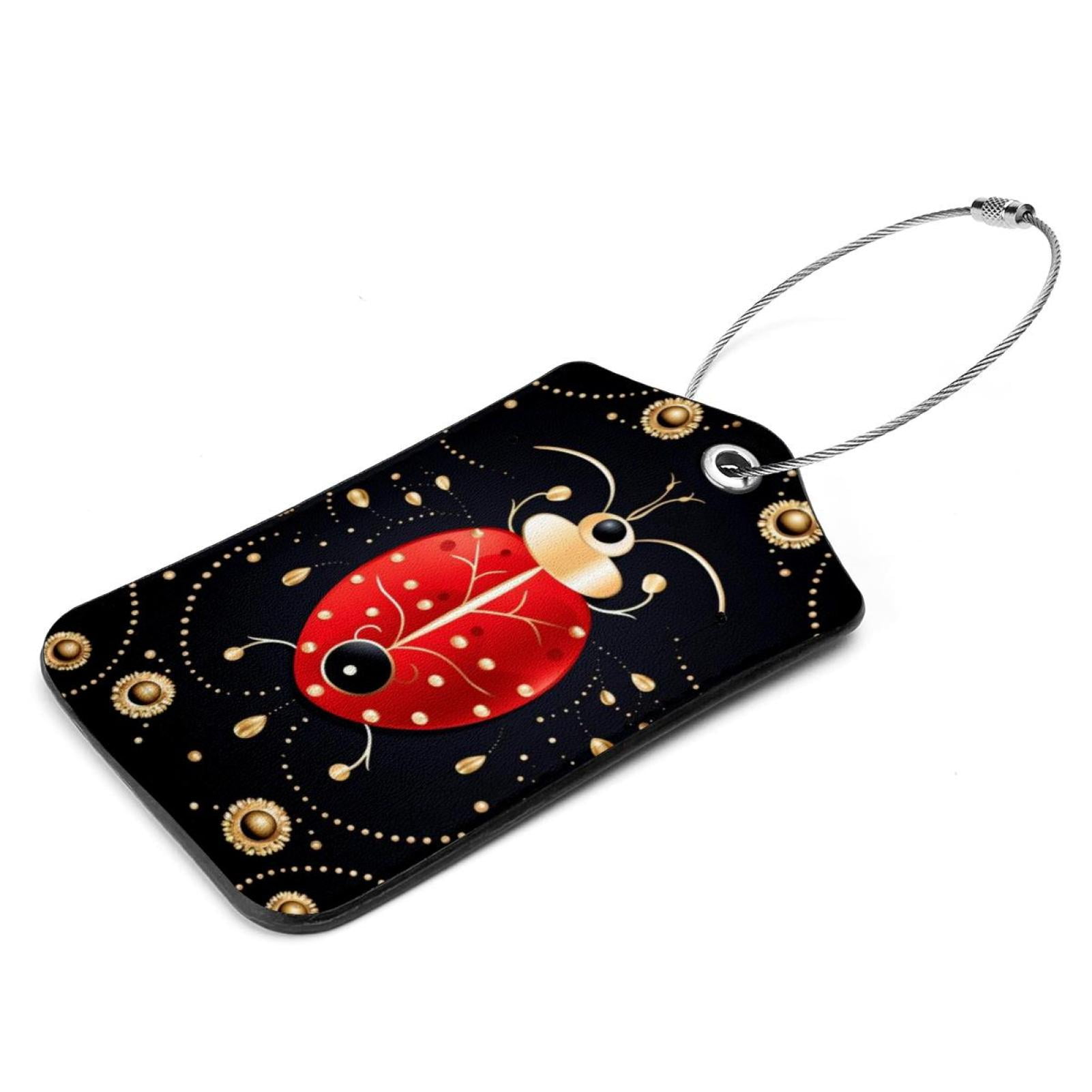 Ladybird Ladybug Coccinella Septempunctata Pattern 2 PCS Luggage Tags ...