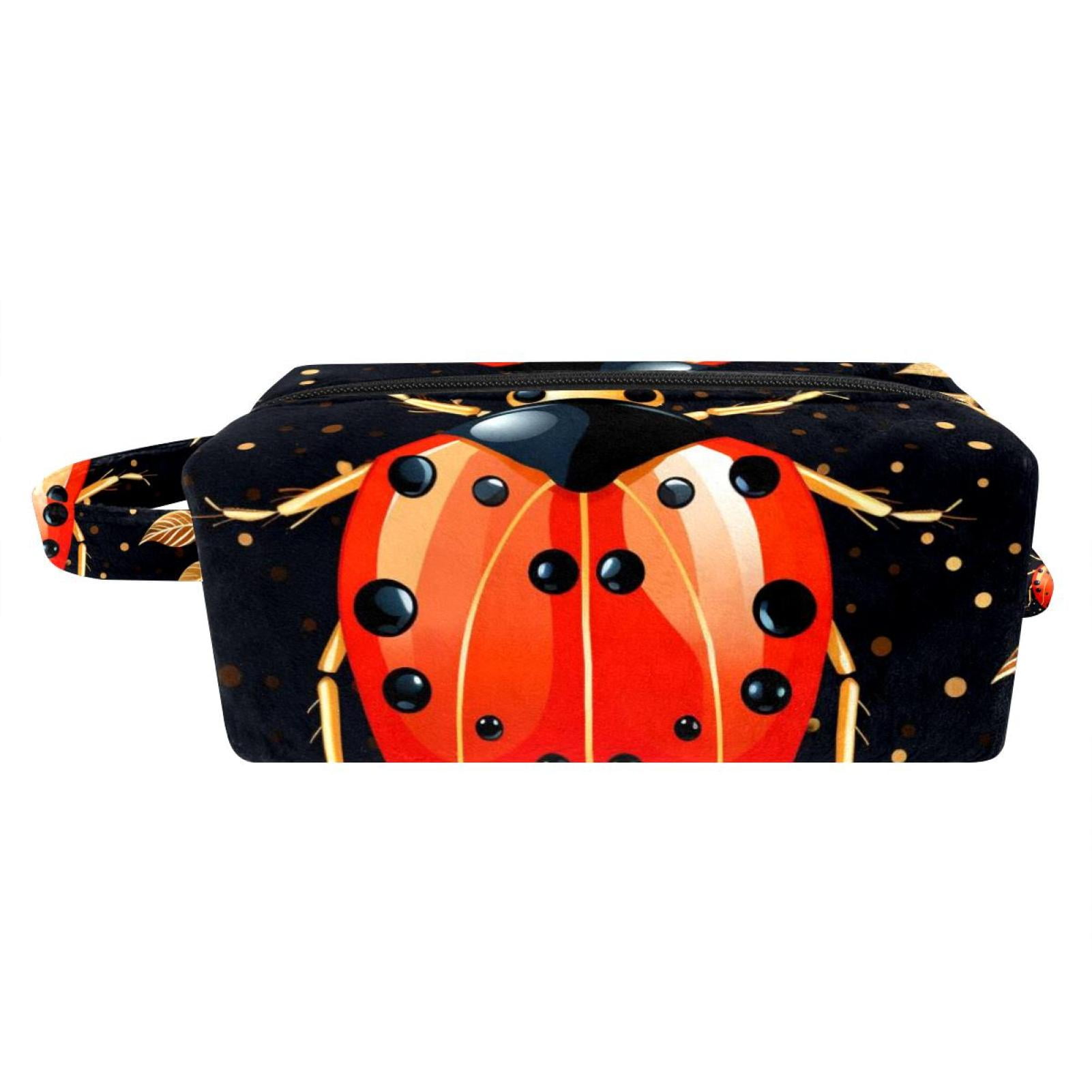 Ladybird Ladybug Coccinella Septempunctata Pattern Makeup Bag Trip ...