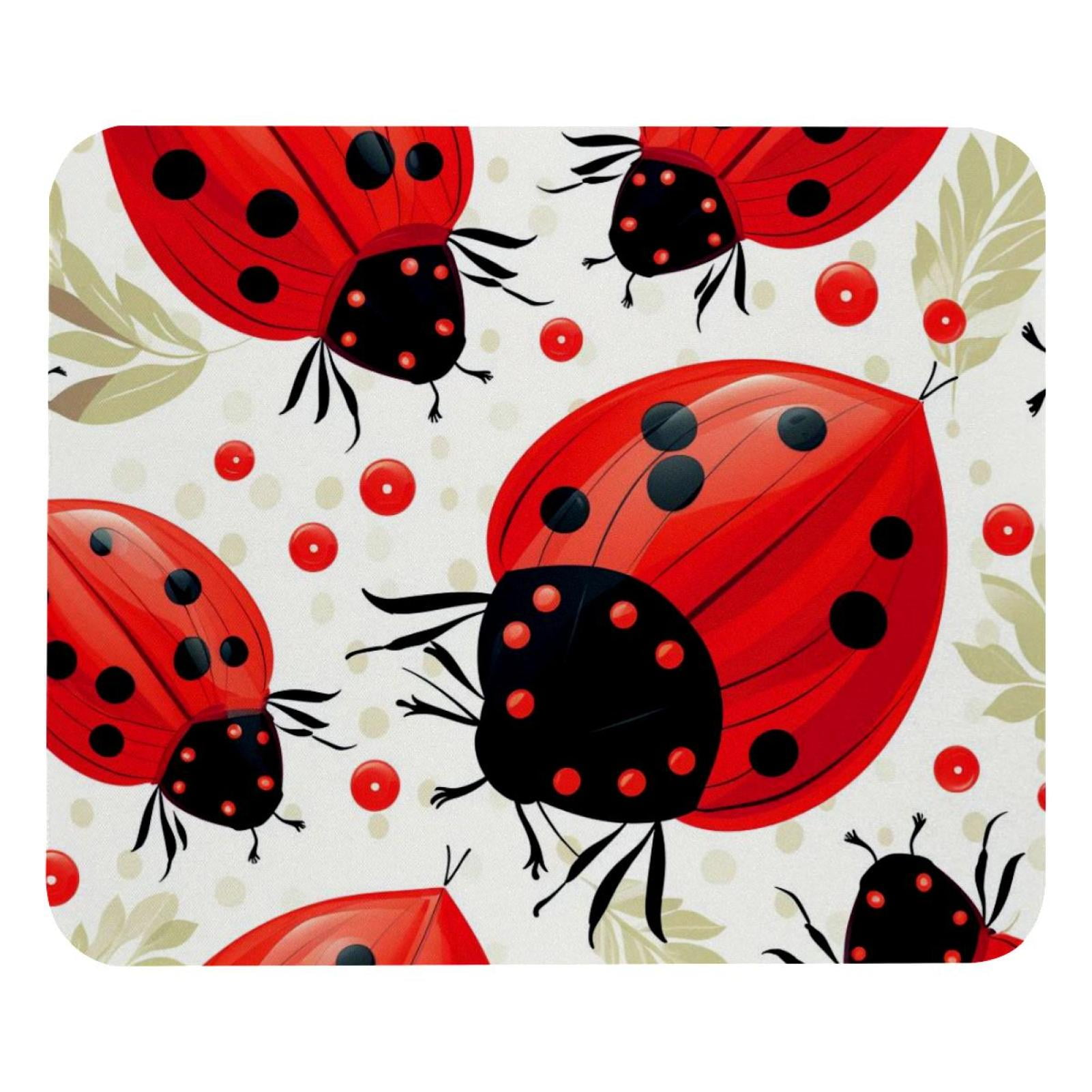 Ladybird Ladybug Coccinella Septempunctata Pattern Mousepad Square ...