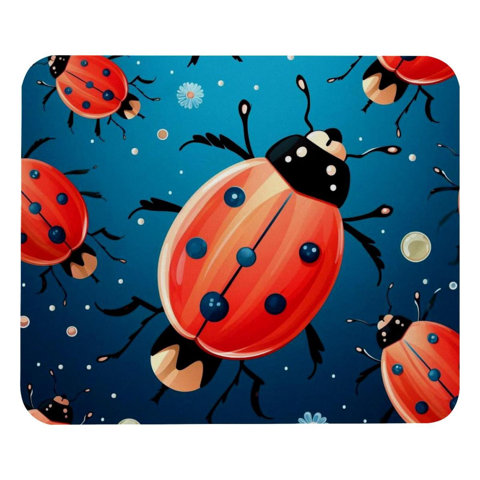 Ladybird Mouse Pad, Personality Design Rubber Base for Office Decor for ...
