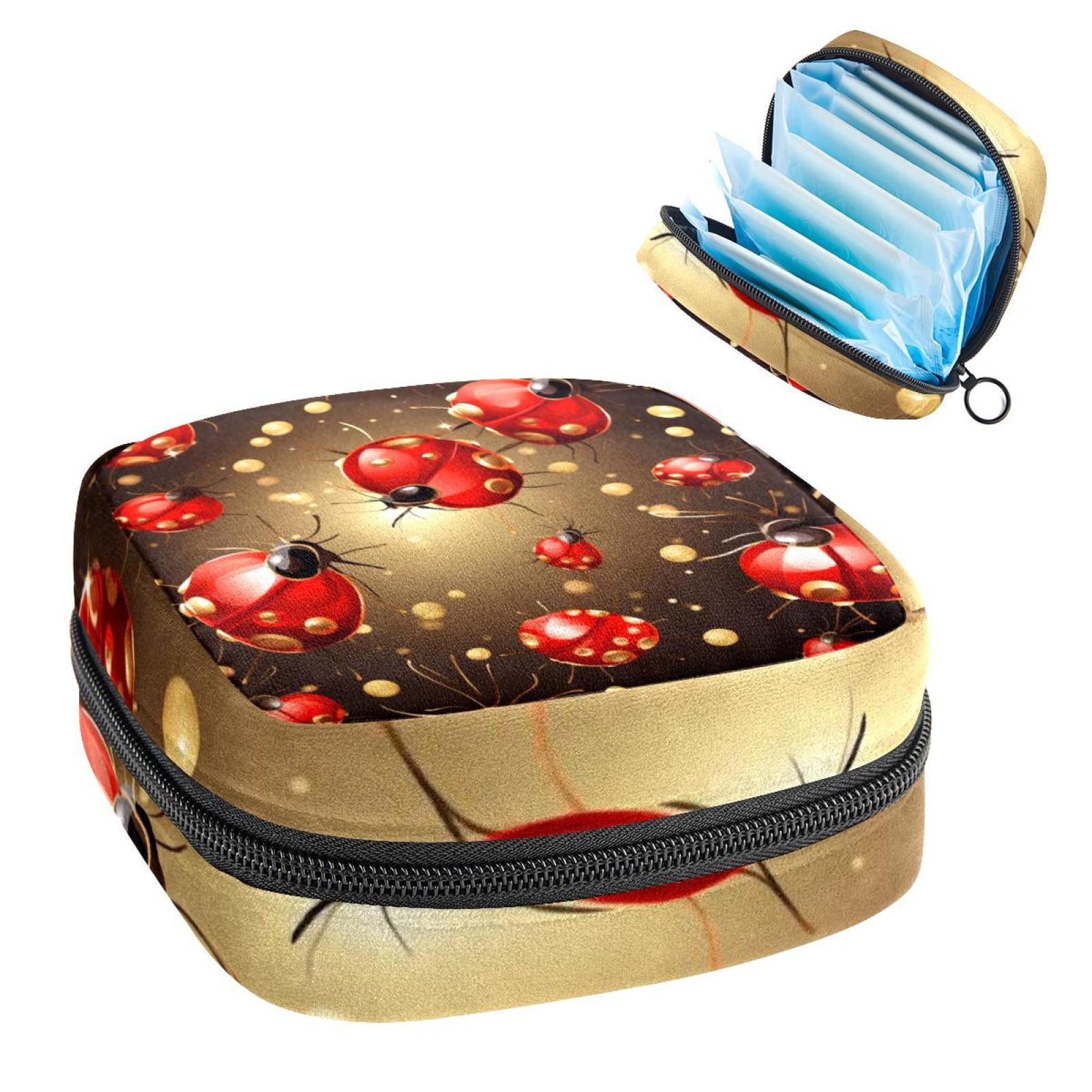 Ladybird Period Pouch: Stylish Sanitary Napkin Bag, Travel Pouch ...
