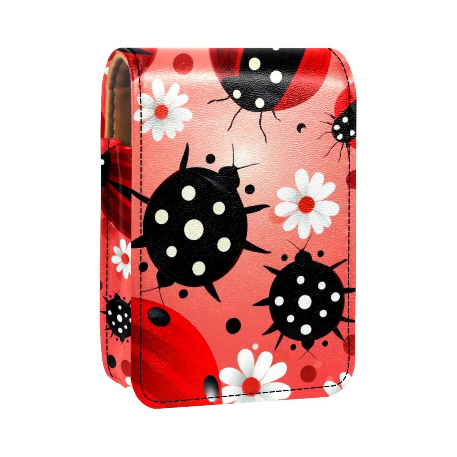 Ladybird Portable Compact Lipstick Case with Mirror/Cosmetic Purse Bag ...