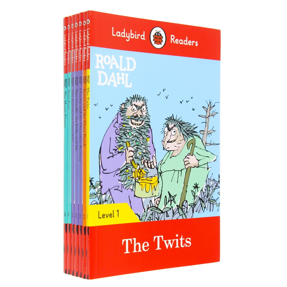 Ladybird Readers Roald Dahl Series 7 Books Set Level 1 - 4 Collection ...