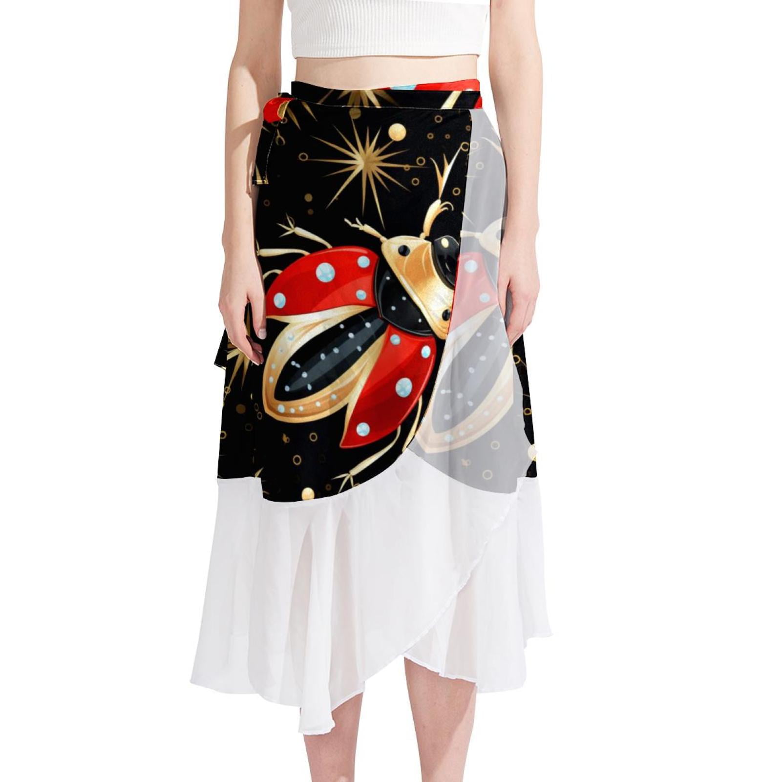 Ladybird Stunning Chiffon Beach Skirt for Women - Beach Skirts for ...