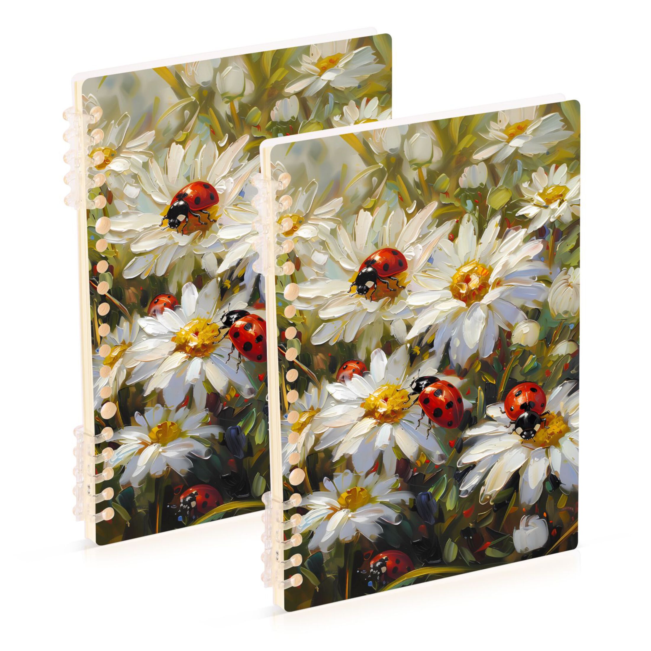Ladybird on Daisy Flower Notebooks 2 Pcs 1-subject Journal 60 Sheets A5 ...