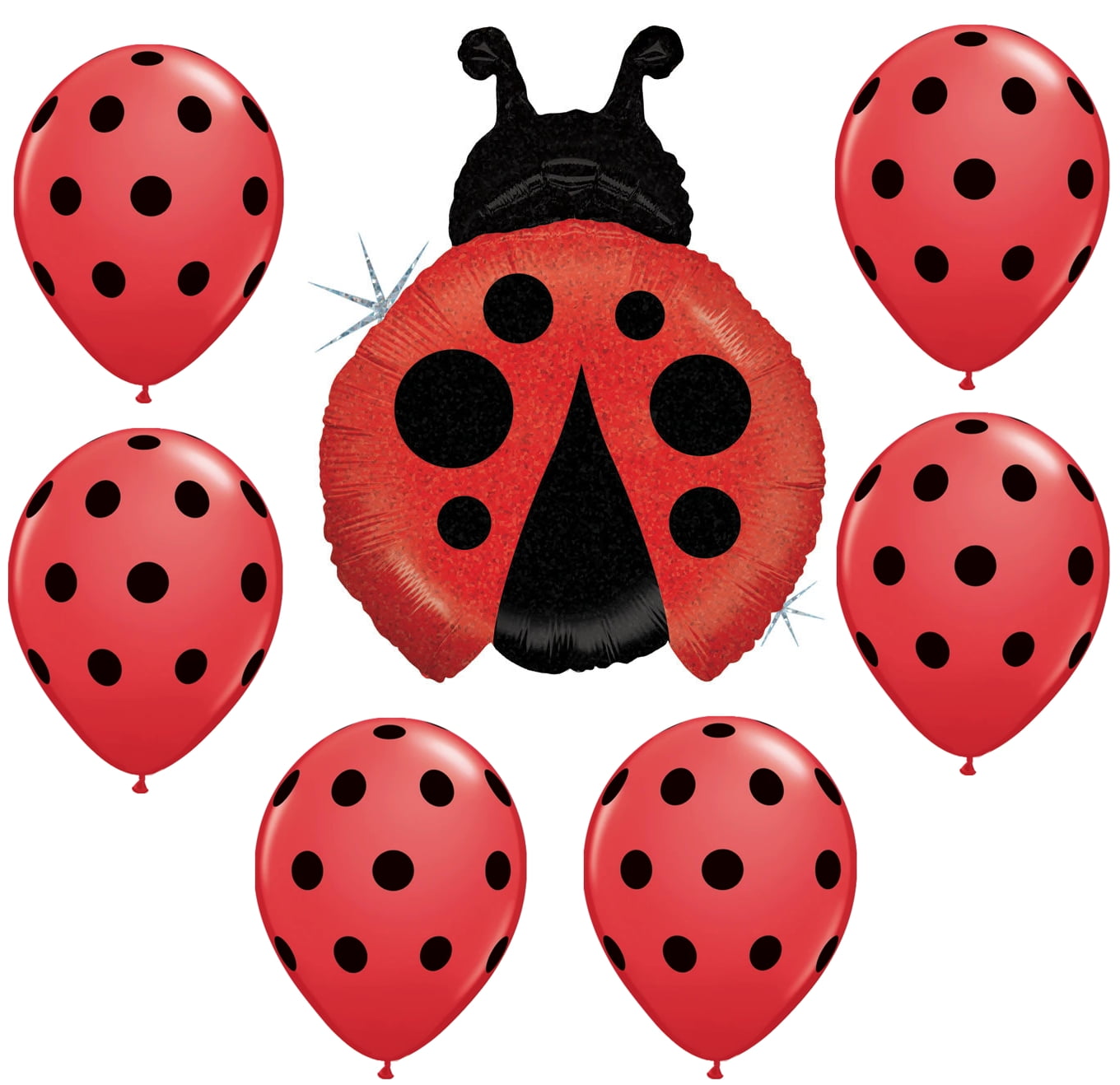 Ladybug Balloon Set Birthday Party Baby Shower Decorations Supplies (7 ...