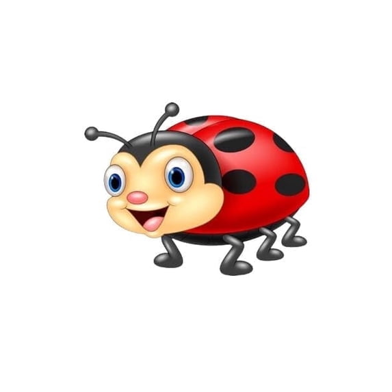 Ladybug Bright Red Black Edible Icing Image Cake Topper, by Tnct ...
