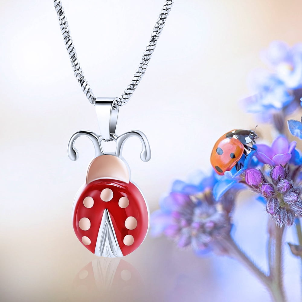 Ladybug Cremation Pendant Small Urns For Ashes Keepsake Cremation Mini ...