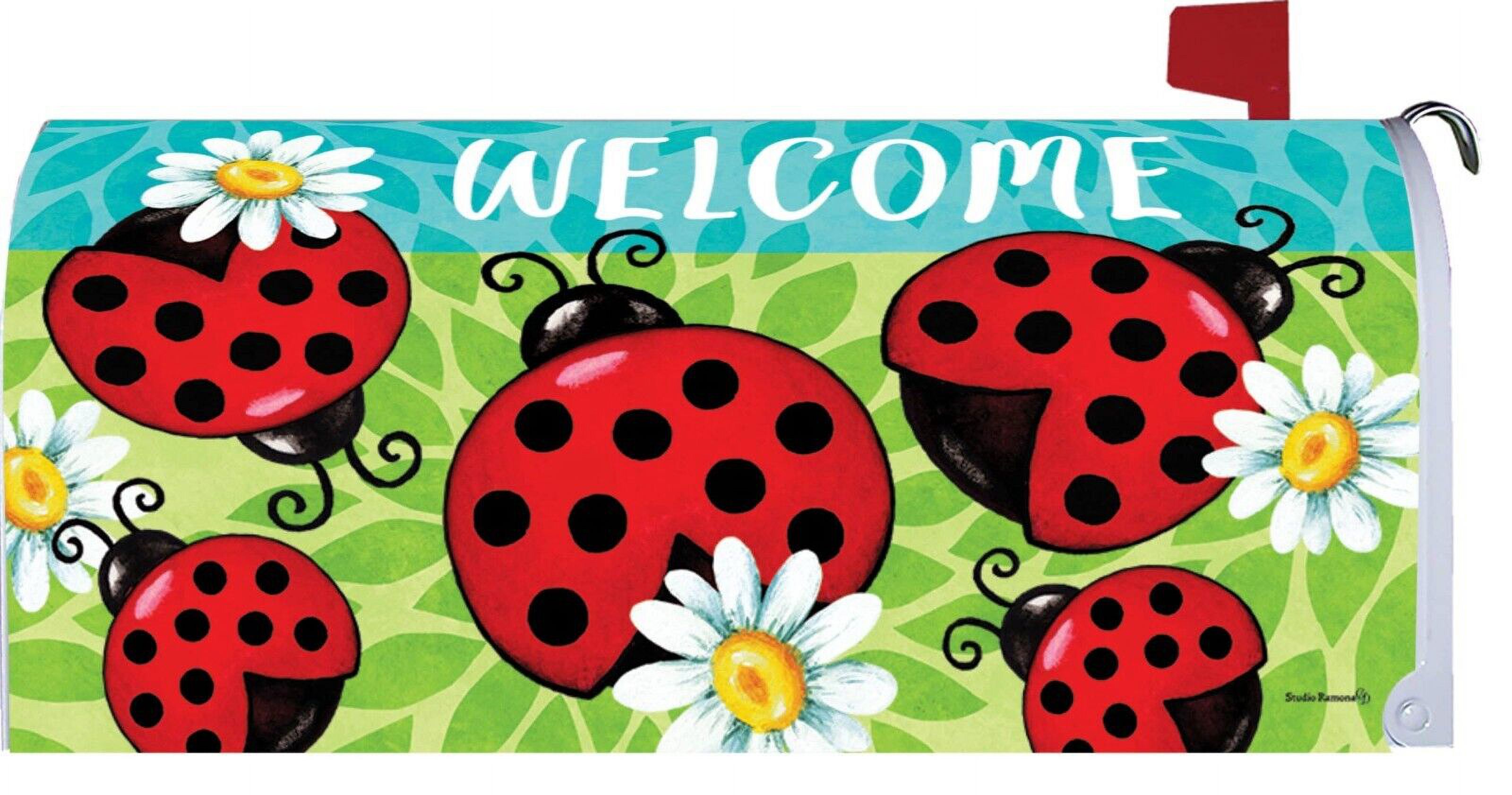 Ladybug Daisy Flower Magnetic Mailbox Cover - Walmart.com