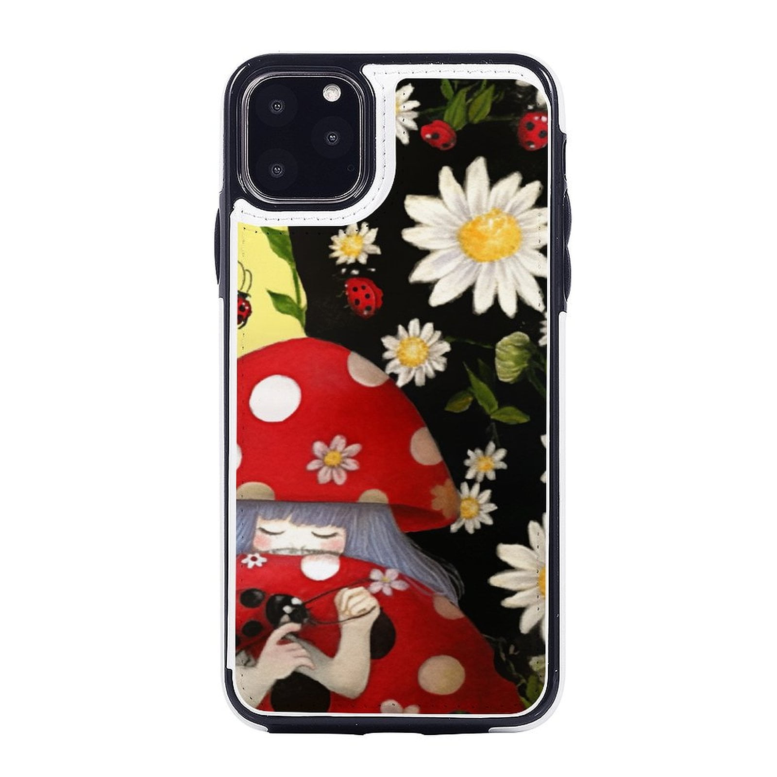 Ladybug Dwarf And Daisy Leather Wallet Case for iPhone 16 15 14 13 12 ...
