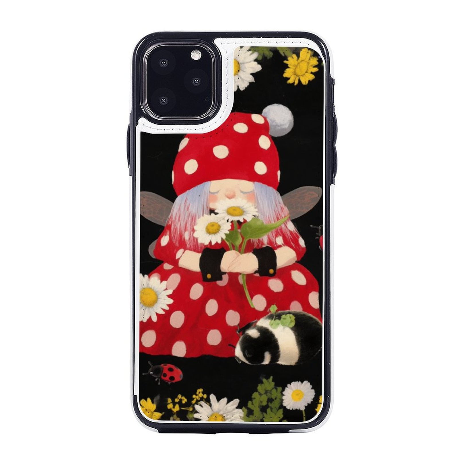 Ladybug Dwarf And Daisy Leather Wallet Case for iPhone 16 15 14 13 12 ...
