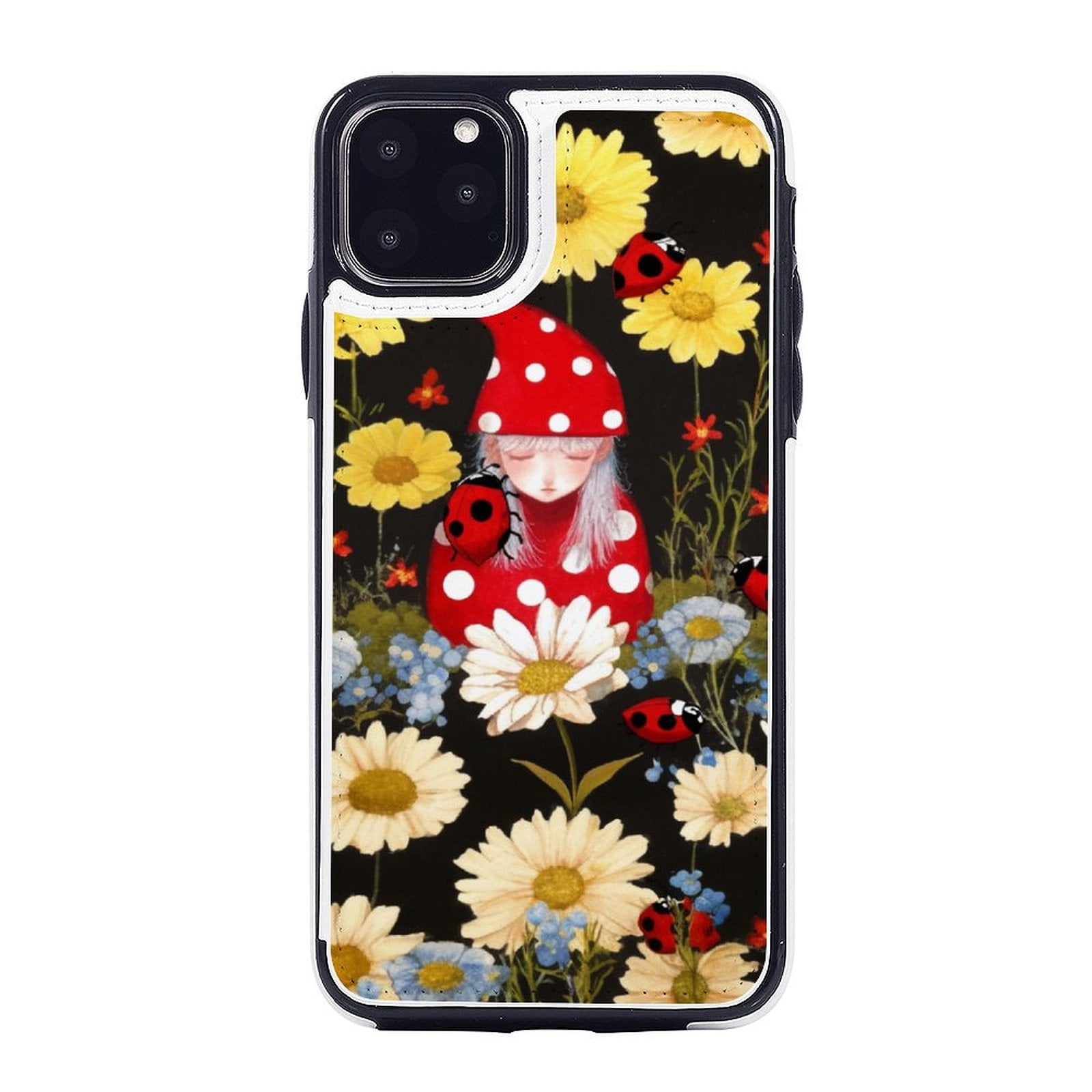 Ladybug Dwarf And Daisy Leather Wallet Case for iPhone 16 15 14 13 12 ...