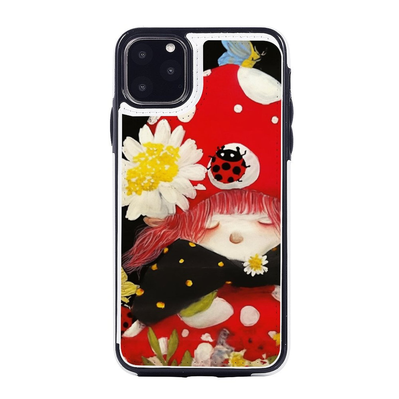 Ladybug Dwarf And Daisy Leather Wallet Case for iPhone 16 15 14 13 12 ...