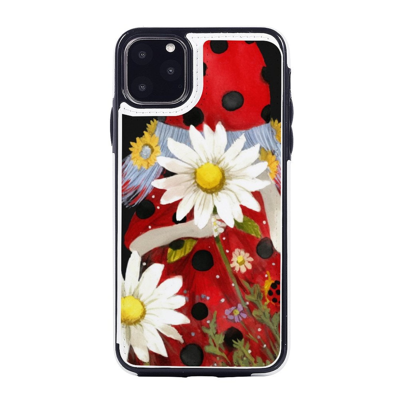 Ladybug Dwarf And Daisy Leather Wallet Case for iPhone 16 15 14 13 12 ...