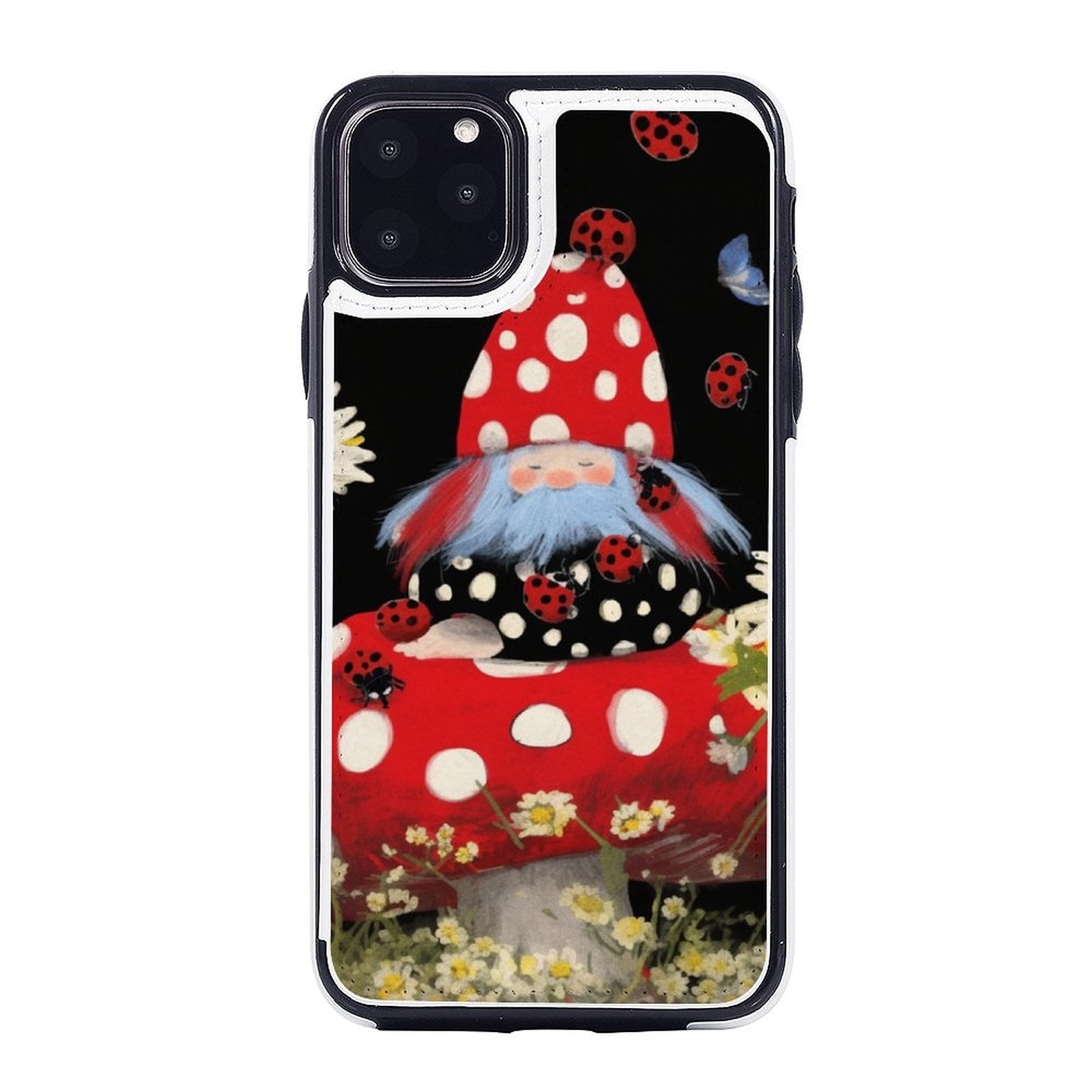 Ladybug Dwarf And Daisy Leather Wallet Case for iPhone 16 15 14 13 12 ...