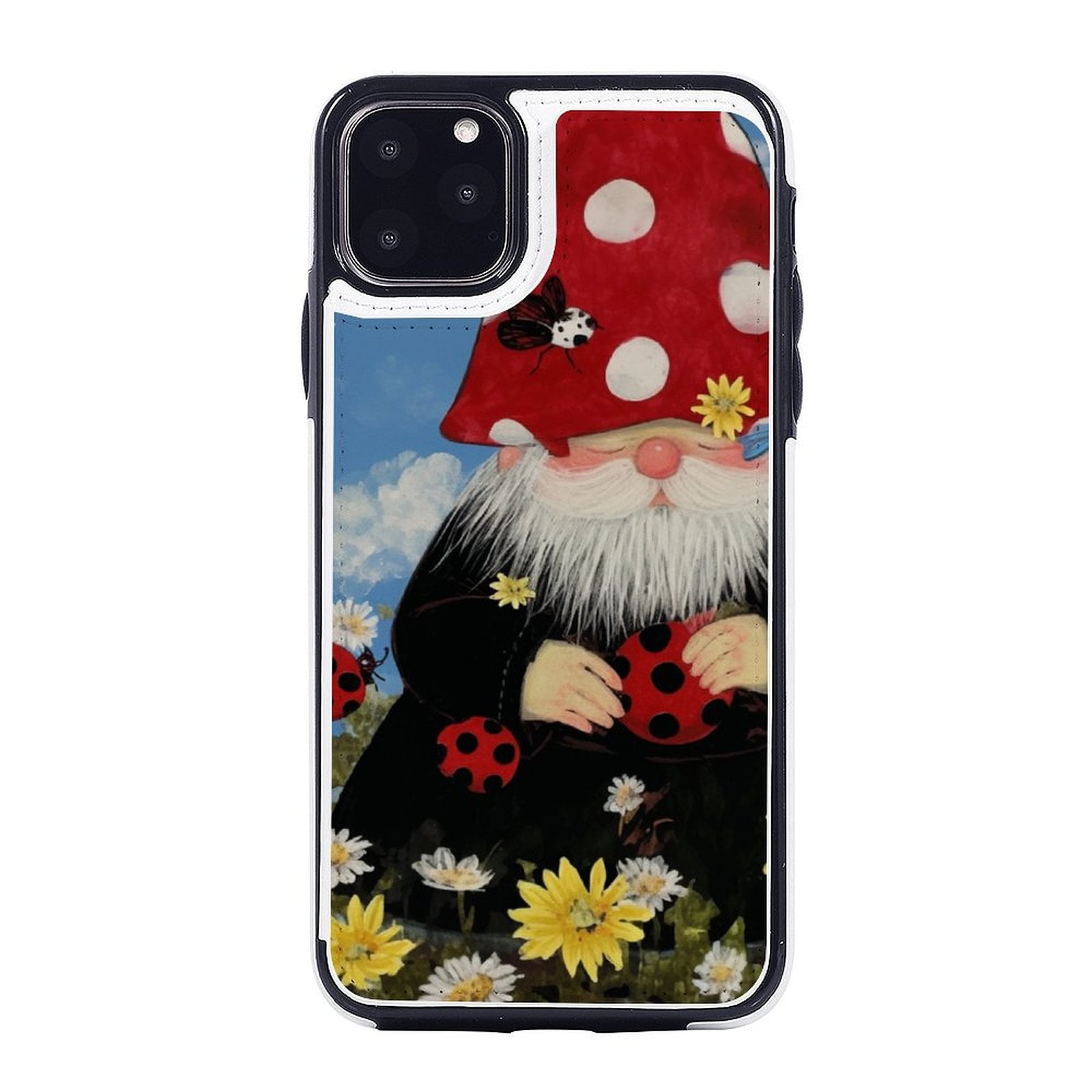 Ladybug Dwarf And Daisy Leather Wallet Case for iPhone 16 15 14 13 12 ...