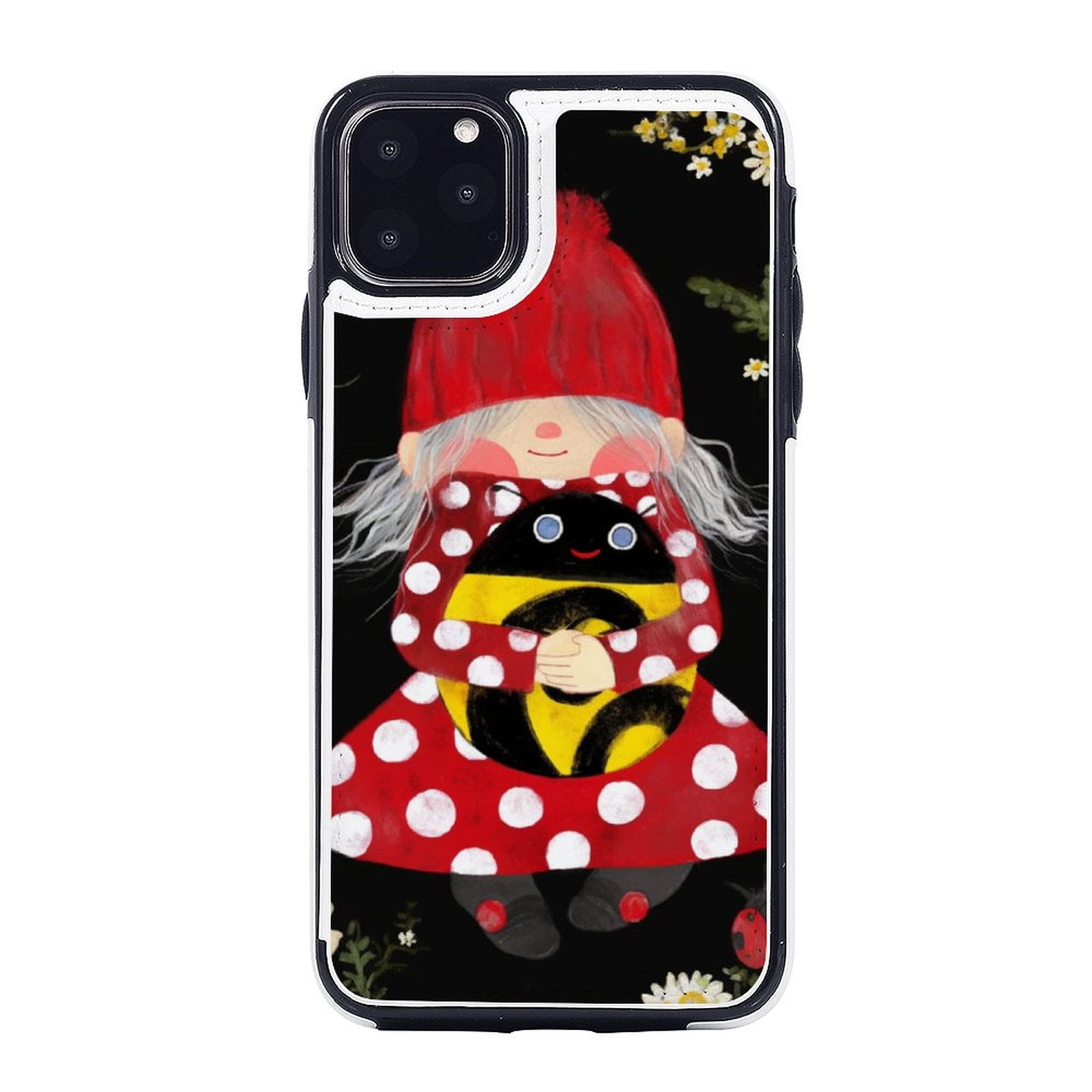 Ladybug Dwarf And Daisy Leather Wallet Case for iPhone 16 15 14 13 12 ...