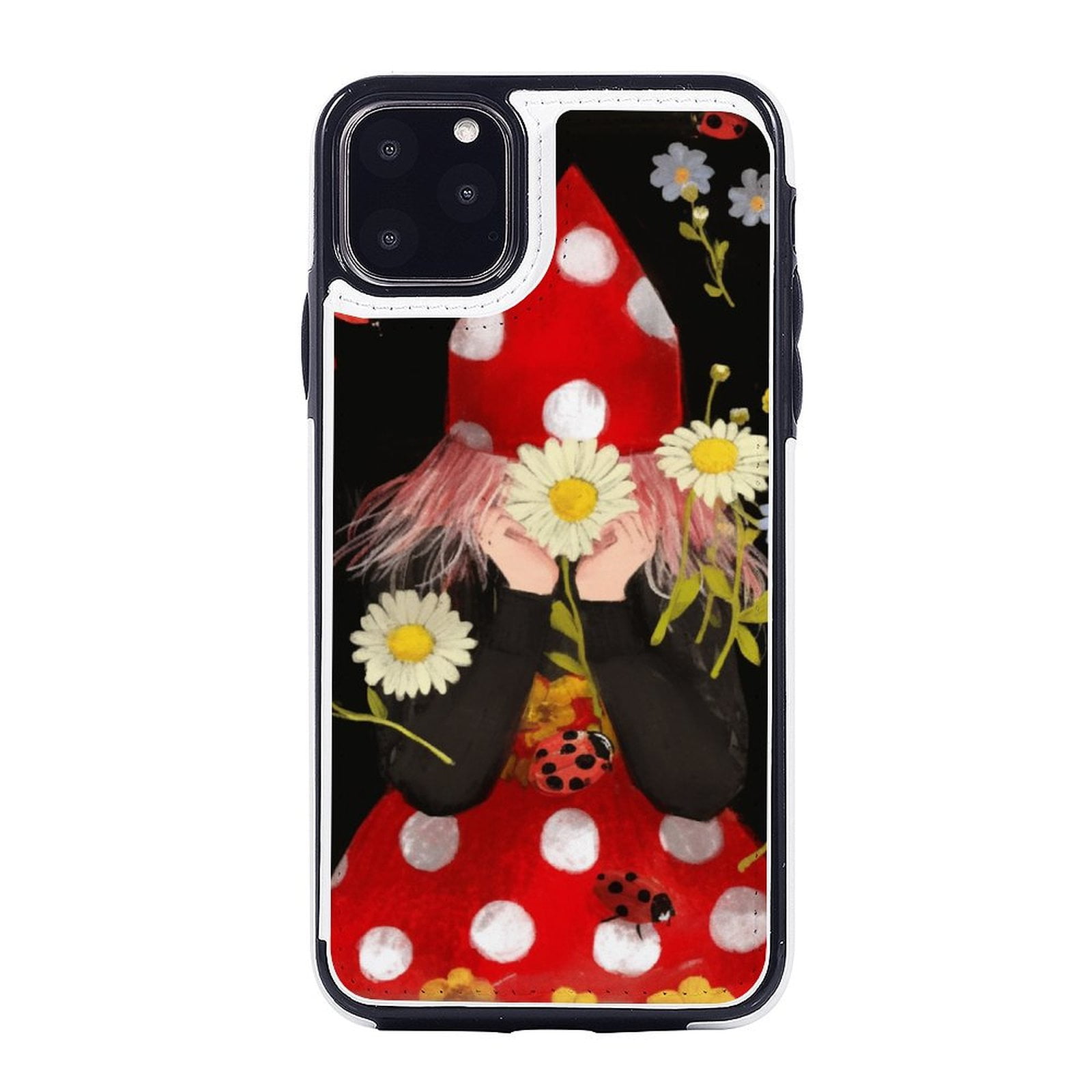 Ladybug Dwarf And Daisy Leather Wallet Case for iPhone 16 15 14 13 12 ...