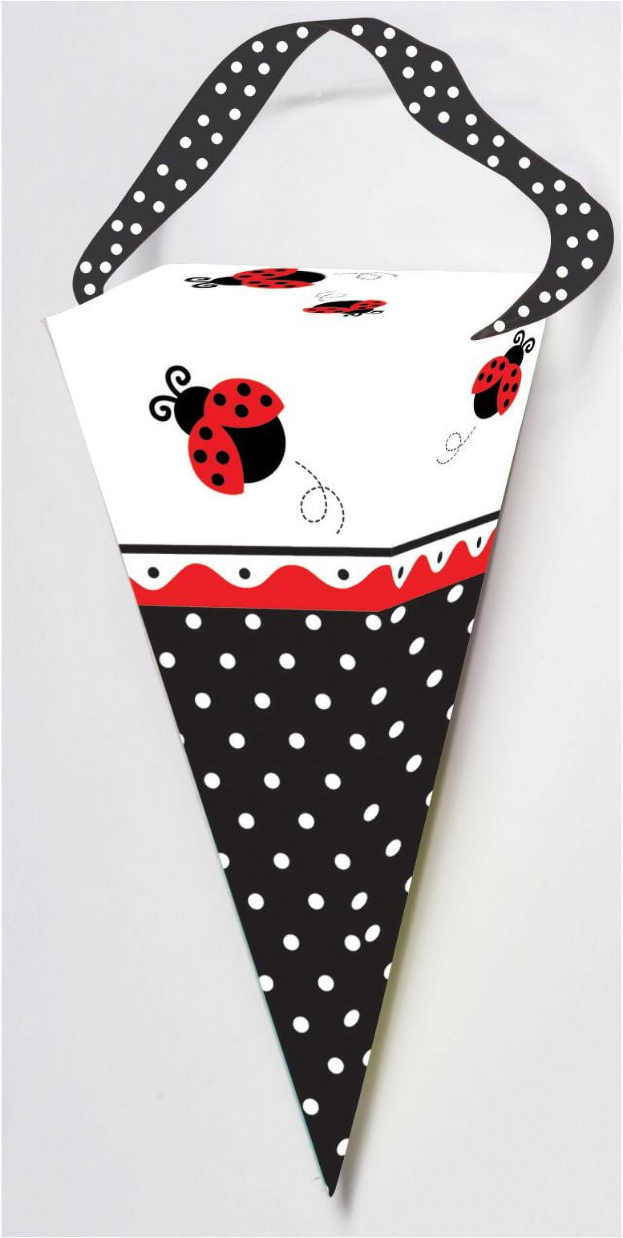 Ladybug Fancy Cone Shape Favor Box - Walmart.com