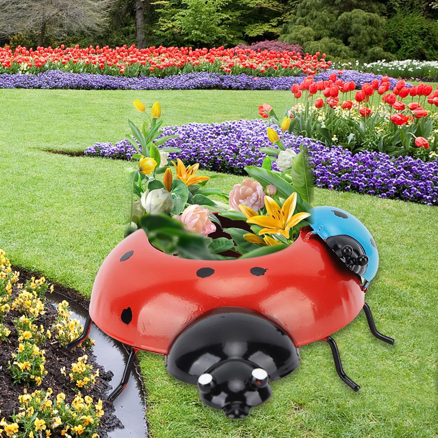 Ladybug Flower Pots, Succulent Flower Pots, Ladybugs Flower Pots ...