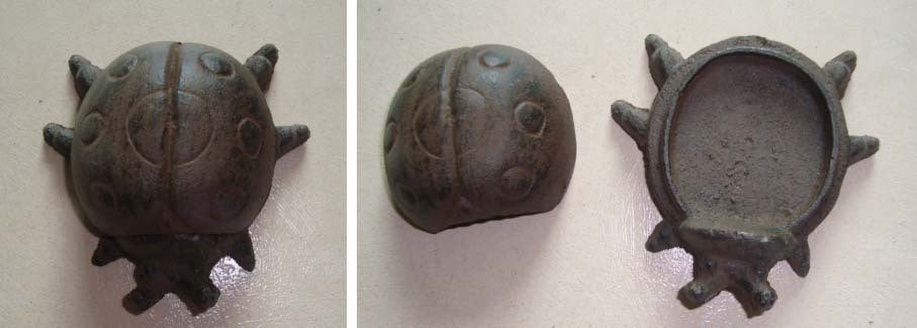 Ladybug Key Hider Cast Iron Key Hider Outdoor Ladybug Statue Spare Key ...