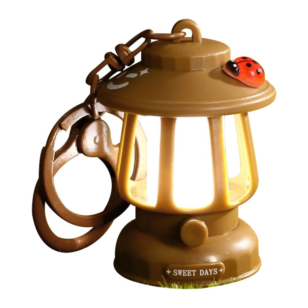 Ladybug Night Light Keychain Vintage Barn Lantern Key Outdoor Night Li ...