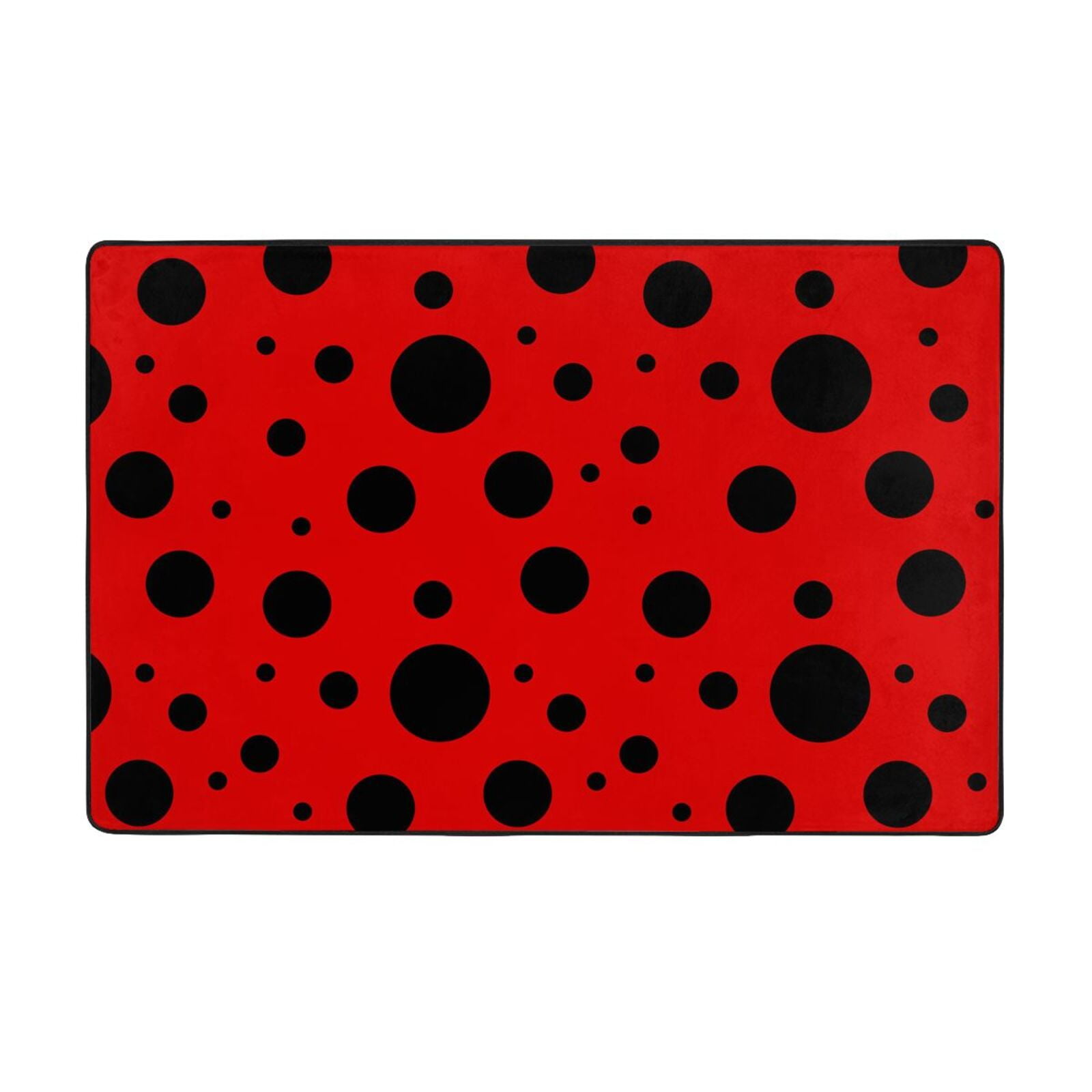 Ladybug Pattern Soft Indoor Outdoor Rug, Washable Rugs for Living Room ...