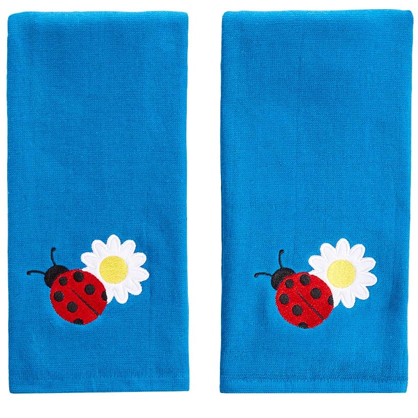 Ladybug Polka Dot Bath Collection - Set of 2 Hand Towels - Walmart.com