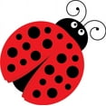 Ladybug Red Black Polka Dots Edible Cake Topper Image ABPID00212V1 ...