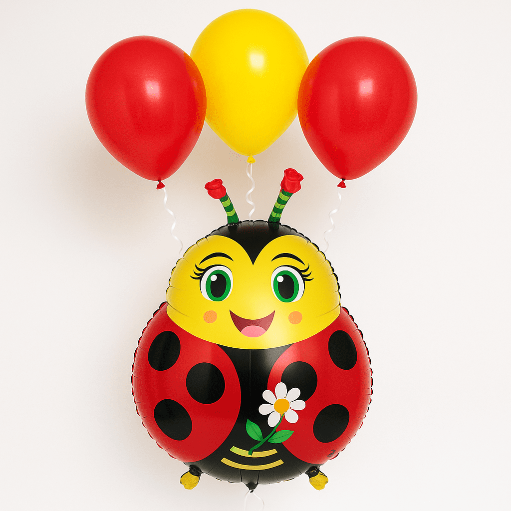 Ladybug Shape Balloon Foil Mylar Cute Celebration Balloon - Walmart.com