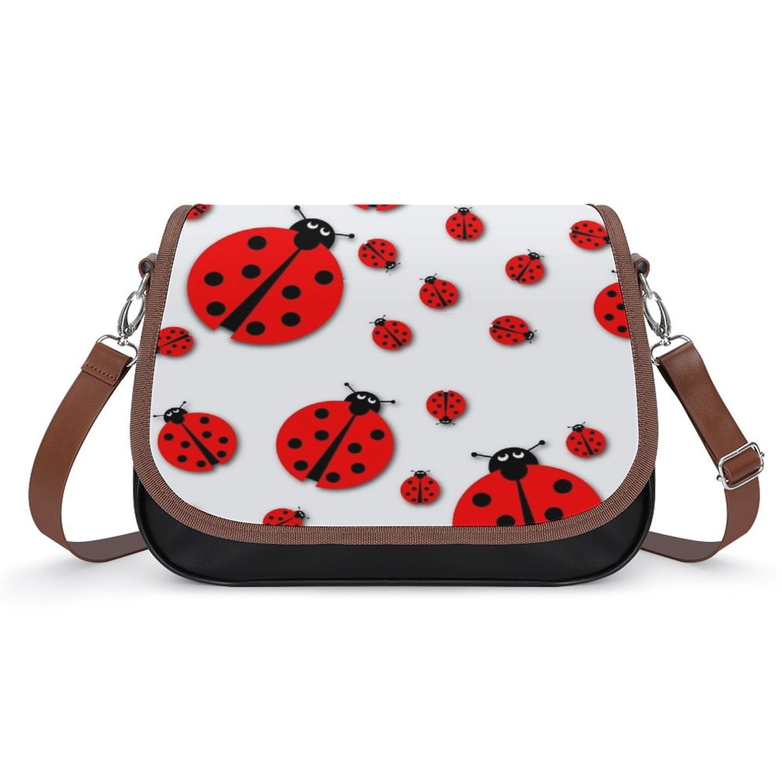 Ladybug Vintage Crossbody Bag for Women Medium Leather Hobo Bags ...
