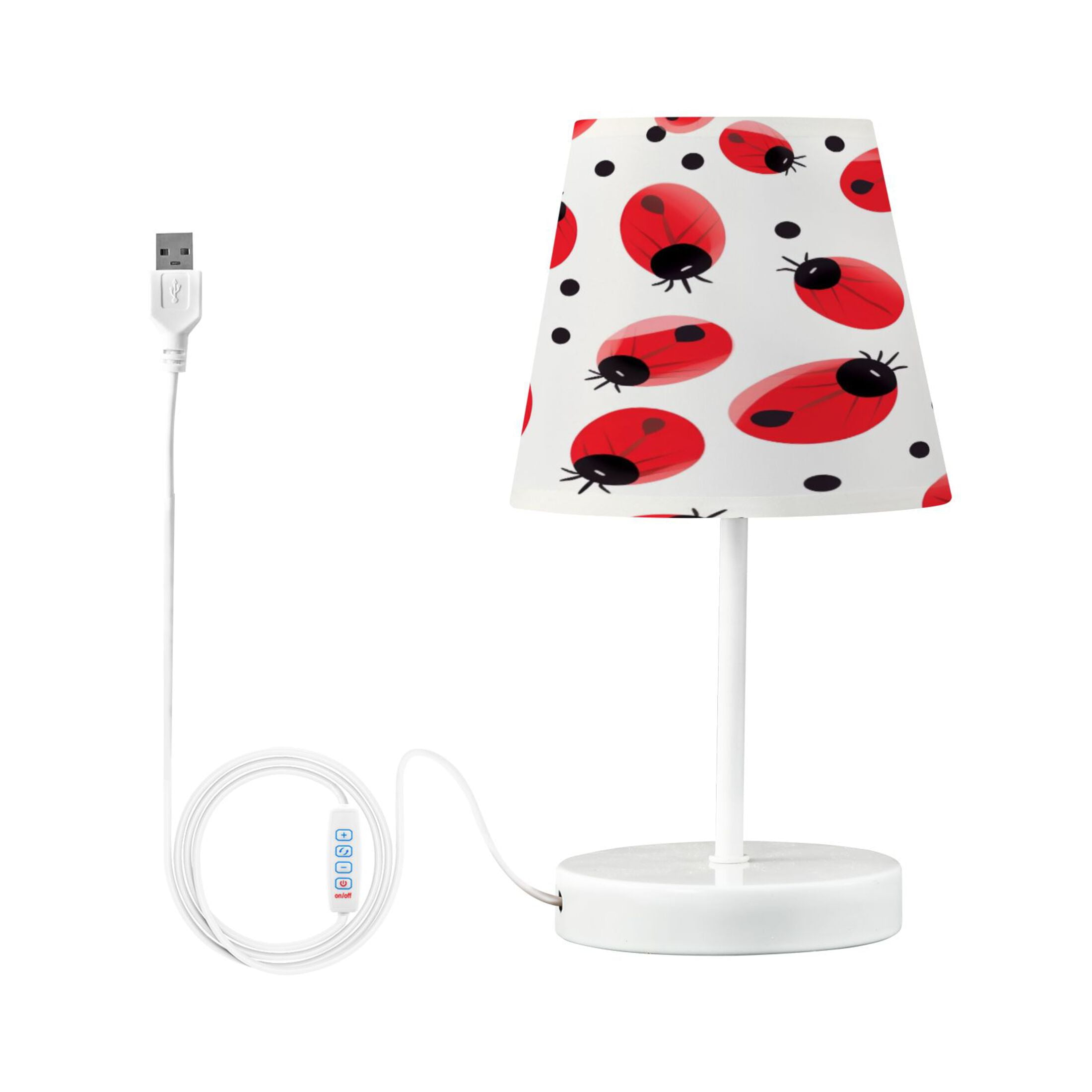 Ladybugs Desk Lamp LED Table Nightstand Lamps with 3 Color Temperatures ...