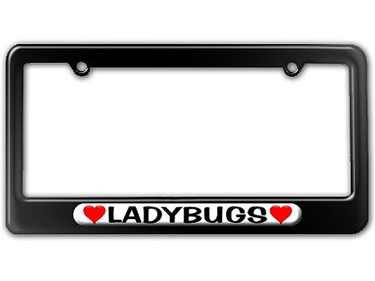 Ladybugs Love with Hearts License Plate Frame - Walmart.com