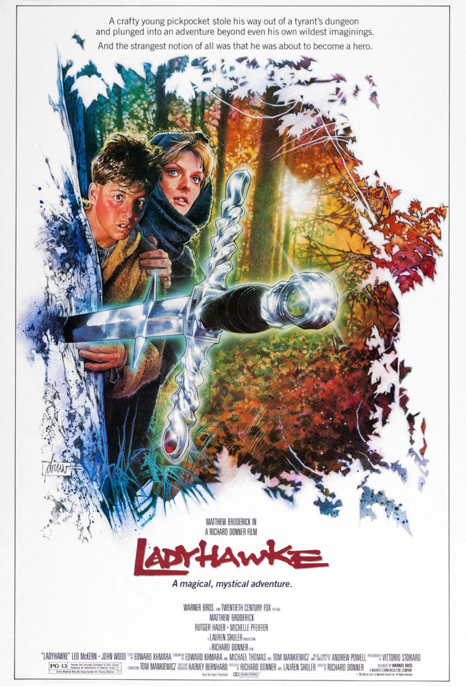 Ladyhawke Movie Poster 24Inx36In Poster Art Poster 24x36 Unframed, Age ...