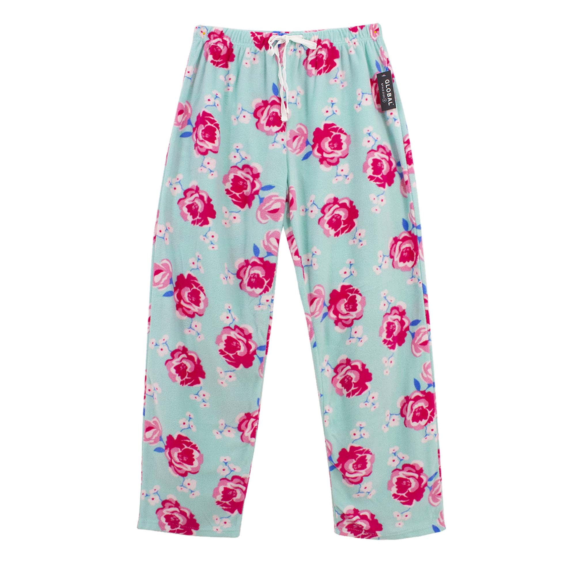 RADYAN Ladys Fleece Pants 3122, 100% Polyester, Flower - Pack of 1 ...