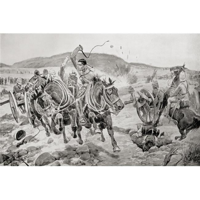 Before Ladysmith. British Horse Artillery Galloping to Take Up A New ...