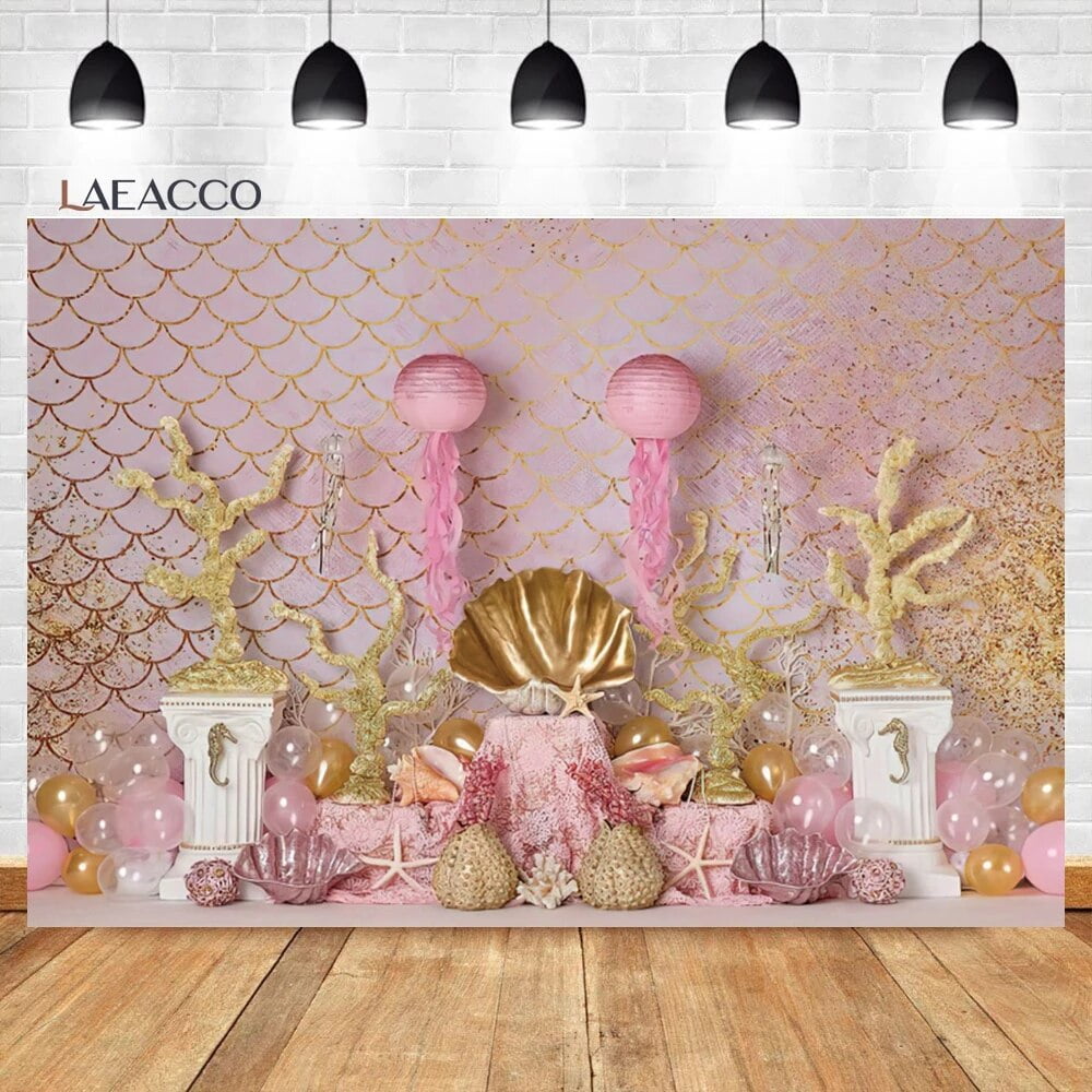 Laeacco Baby Birthday Photo Backgrounds Blue Balloons Clouds Flags ...