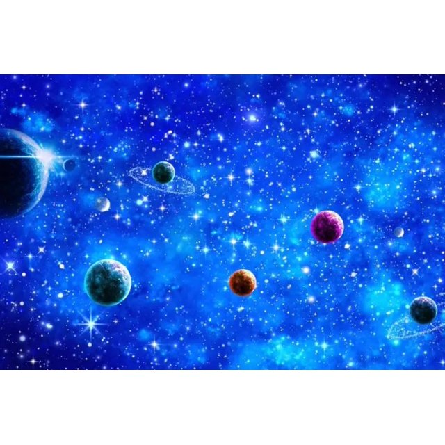 Laeacco Baby Birthday Photozone Universe Space Planets Glitters Earth ...