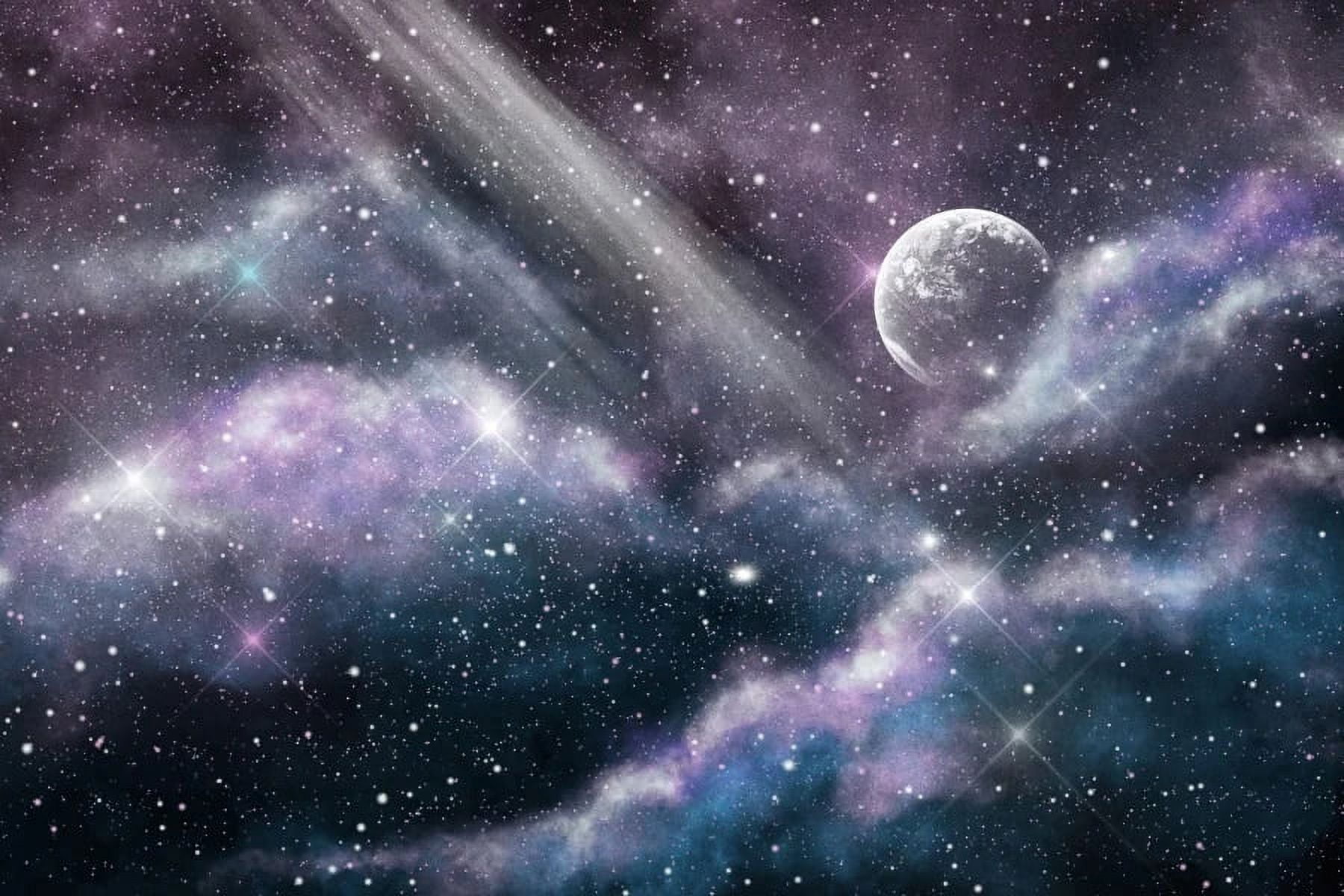 Laeacco Baby Birthday Photozone Universe Space Planets Glitters Earth ...