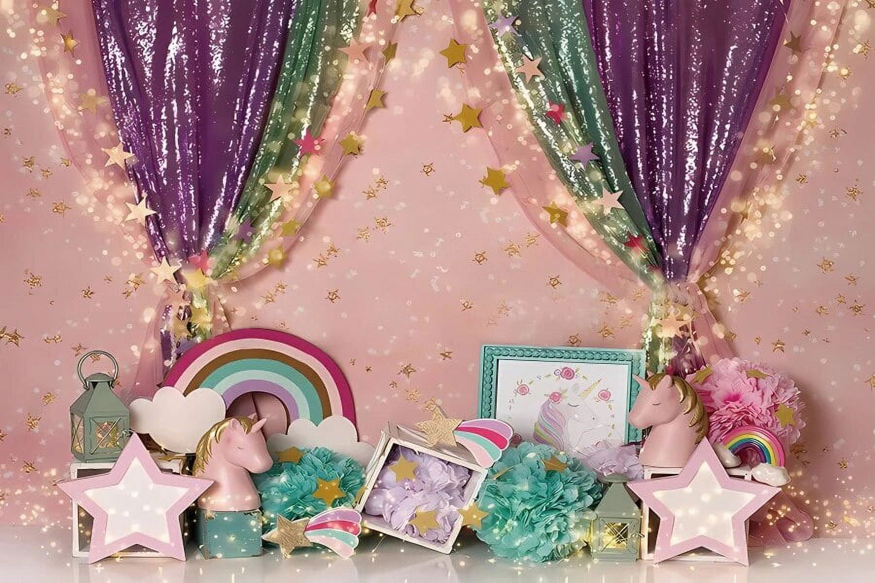 Laeacco Baby Shower Newborn Backdrops Kids 1st Birthday Party Balloons ...