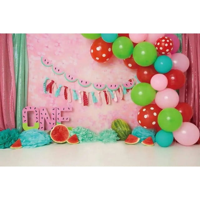 Laeacco Baby Shower Newborn Backdrops Kids 1st Birthday Party Balloons ...