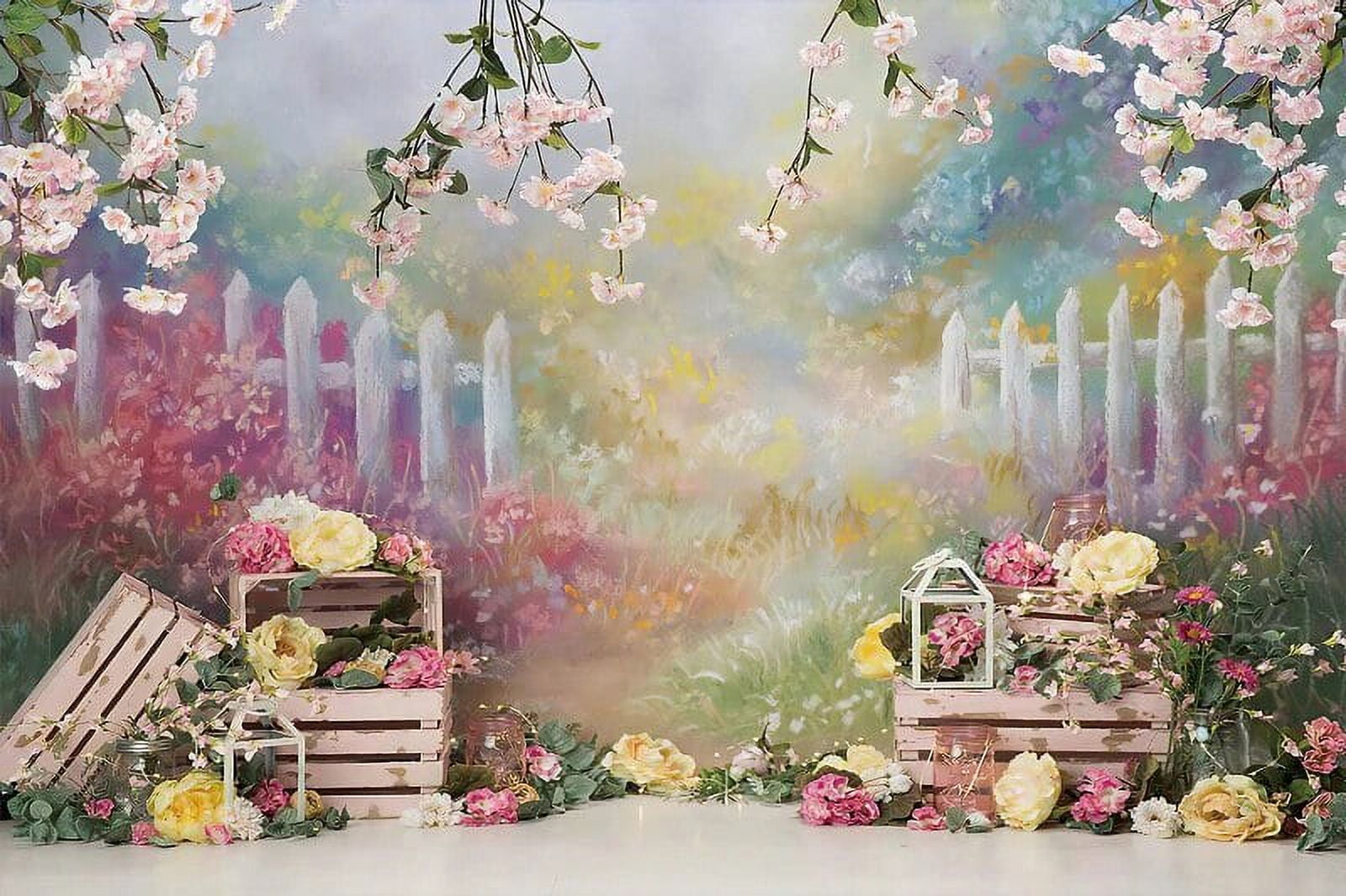 Laeacco Baby Shower Newborn Backdrops Kids 1st Birthday Party Balloons ...